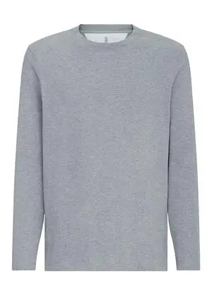 Brunello Cucinelli Cotton Long-sleeve T-shirt Grey