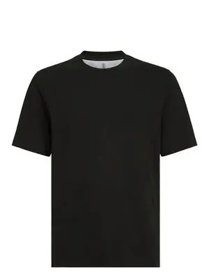 Brunello Cucinelli Cotton Crew-neck T-shirt - Black