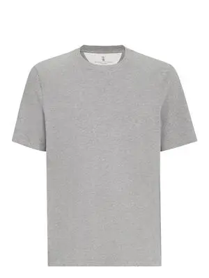Brunello Cucinelli Cotton Crew-neck T-shirt - Grey