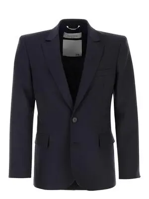 Valentino Garavani Midnight Wool Blazer - Blue