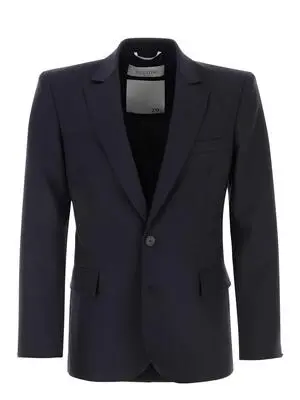 Valentino Garavani Midnight Wool Blazer - Blue