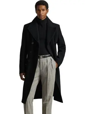 Ralph Lauren Polo Soft Tailored Wool-blend Car Coat - Black