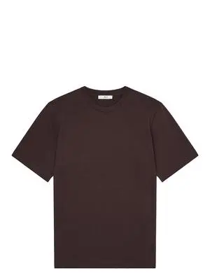 Mr P. Silk And Cotton-blend T-shirt - Brown