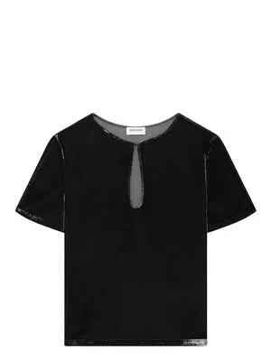 Zadig&Voltaire Tchai Velvet Top - Anthracite
