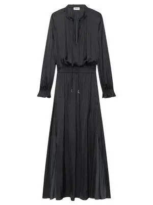 Zadig&Voltaire Rayado Satin Dress - Black