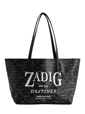 Zadig&Voltaire Zadig&Voltaire Z Shopper XL Monogram Book Tag Bag Black