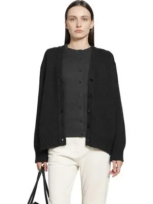 THE ROW THE ROW Pranavi Cashmere Cardigan Grey