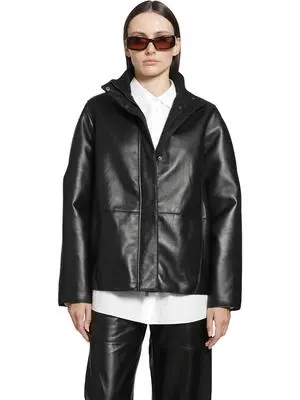 RETORI Cocoon Leather Jacket - Black