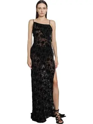 ANN DEMEULEMEESTER Aaricia Long Bias Slip Dress - Black