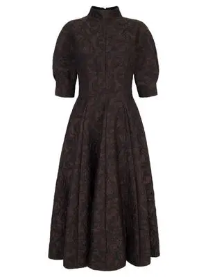 EMILIA WICKSTEAD Quinley Dress In Woven Cloqu - Black