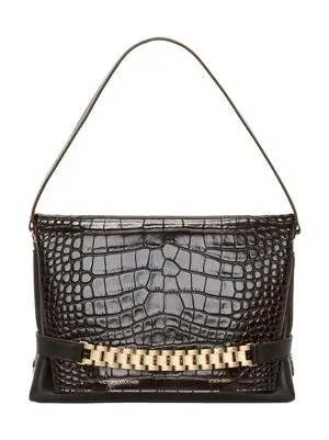 Victoria Beckham VICTORIA BECKHAM Chain Pouch Chocolate