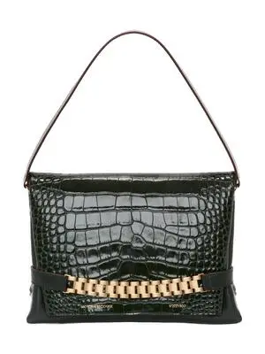 Victoria Beckham Chain Pouch With Strap Dark Forest