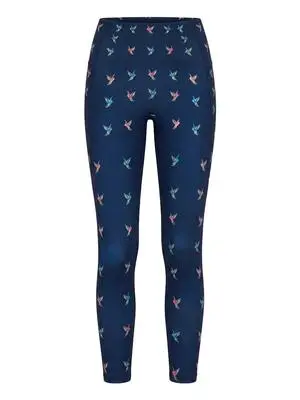 JESSIE ZHAO NEW YORK Freedom Wings High-waisted Cropped Leggings - Blue