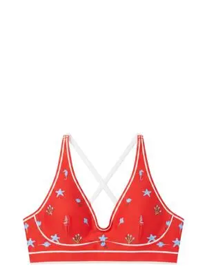 JESSIE ZHAO NEW YORK Tides Sports Bra - Red