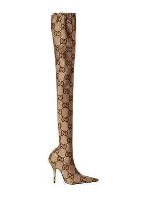 Gucci Over The Knee Boots - Brown