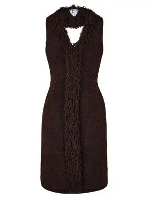 Bottega Veneta Textured Shift Dress - Black