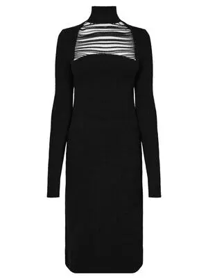 Bottega Veneta Structured Mini Dress - Black