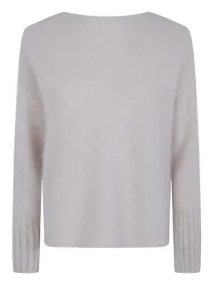 Antonelli Firenze Boat-neck Alpaca Sweater Lightbeige
