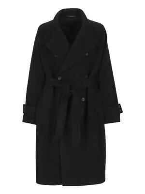Tagliatore Long-sleeved Coat - Black