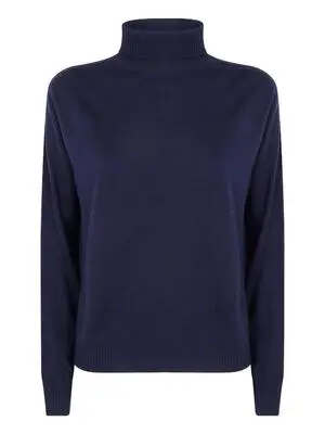 DRUMOHR Turtle Neck Sweater - Navy