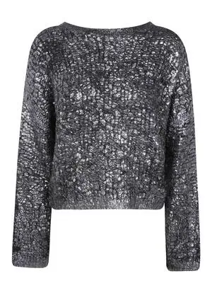 AVANT TOI Crew Neck Plush Knit Pullover