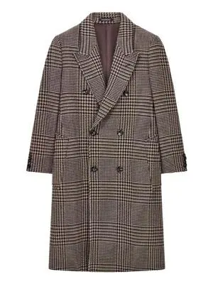 Emporio Armani Checked Long Coat - Pattern