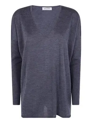 GENTRYPORTOFINO V-neck Pullover Sweater - Anthracite
