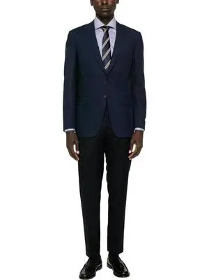 BARBA NAPOLI Virgin Wool Trousers - Blue
