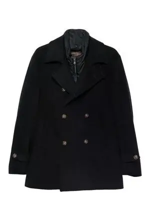 BARBA NAPOLI Double-breasted Peacoat - Blue