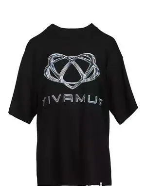 VIVAMUS Logo-print T-shirt - Black