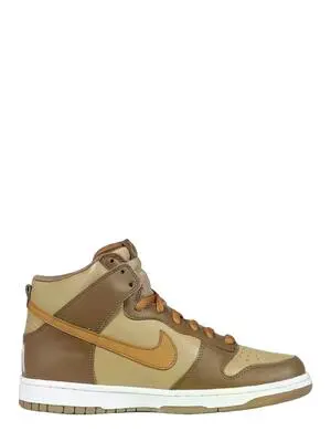 SWJP X Nike Dunk High Stencil-print Sneakers - Brown