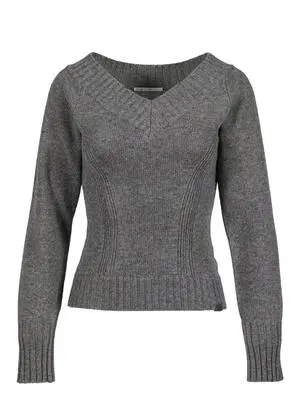 BOHEMSEO Bok V-neck Sweater - Grey