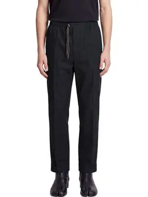 MAISON MARGIELA Cotton-silk Blend Straight-leg Trousers - Blue