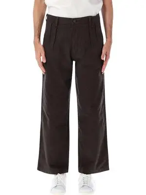 LEVI'S Baggy Wide-leg Twill Chino Trousers With A Mid-rise Waist - Coffee