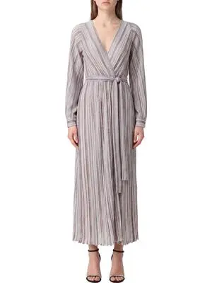 Missoni Metallic Striped Maxi Dress - Pink