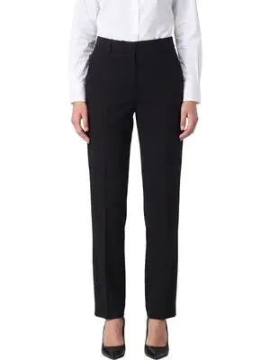 LANVIN Mid-rise Slim Fit Skinny Pure Wool Trousers With Belt Loops - Black