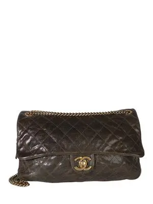 CHANEL Chanel Quilted Glazed Caviar Flap Bag