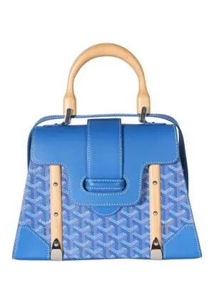 Goyard Goyardine Canvas Saigon Pm Bag - Blue