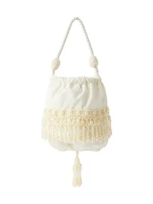 SEA SEA Carlotta Bead-Embellished Shell Clutch