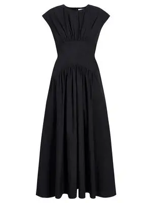 Proenza Schouler Nyssa Dress In Tech Cotton - Black