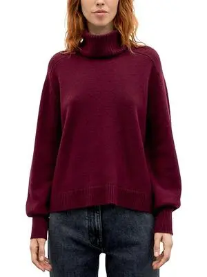 Gerard Darel Ramia Wool Turtleneck Sweater Redwine