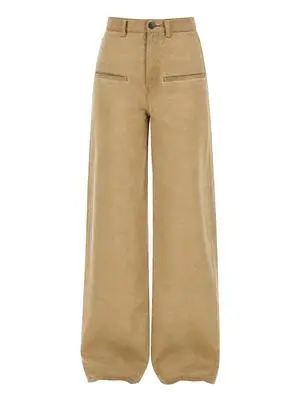 UMA WANG Wide-leg Jeans - Beige