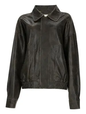 ALYSI Bomber In Pelle