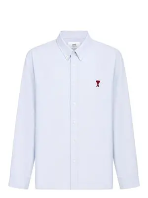 AMI Paris Logo Shirt - Azure