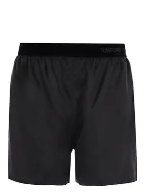 TOM FORD Shorts In Seta - Black