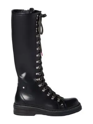 Miu Miu Leather Boots - Black