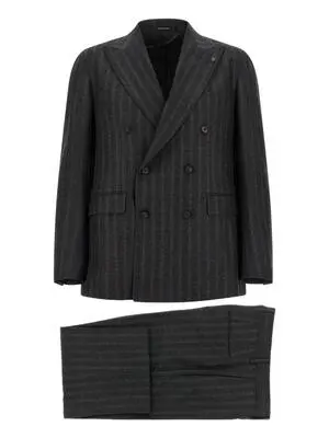 Tagliatore Pinstripe Suit - Grey