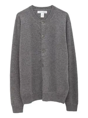 Comme Des Garçons Round-neck Knit Cardigan - Gray
