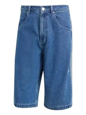 Adidas Adicolor Denim Firebird Shorts - Blue