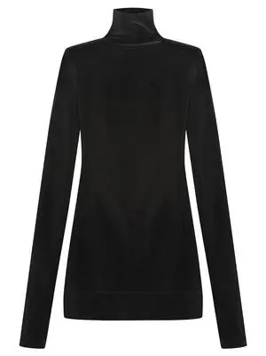 ÚCHÈ Crocodile Print Mini Dress - Black